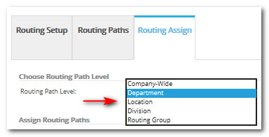 Setting up and Assigning Routing Paths - Performance Pro